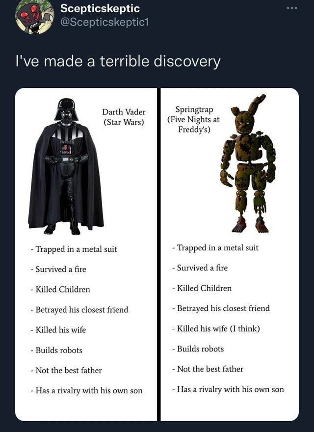 And I thought that Dio vs Springtrap is already have suprising ...