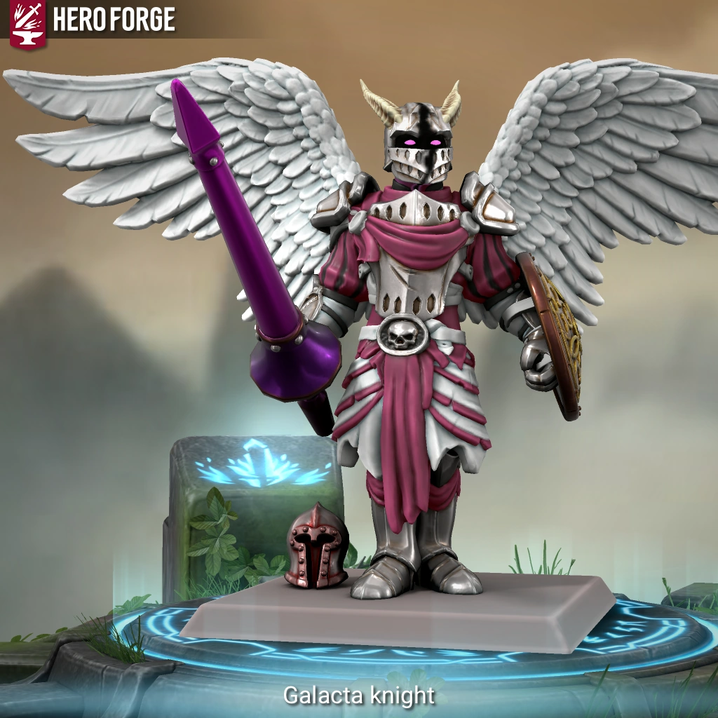 A totally accurate version of Galacta knight that i made in Heroforge ...