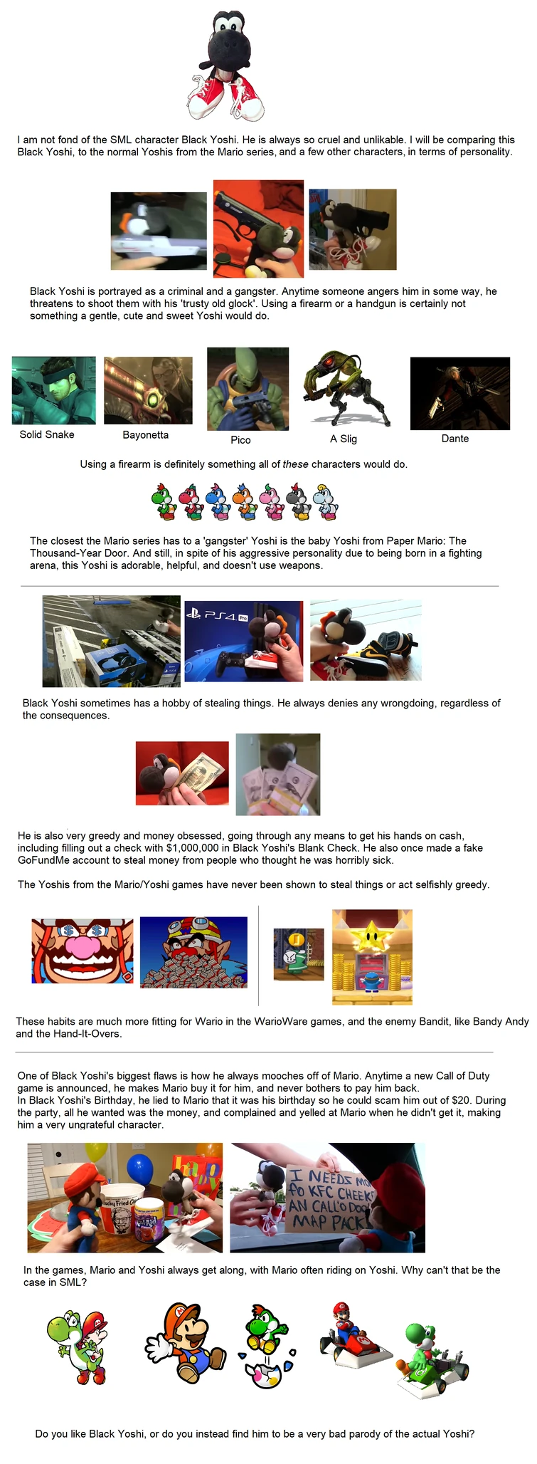 Black Yoshi Rant | Fandom