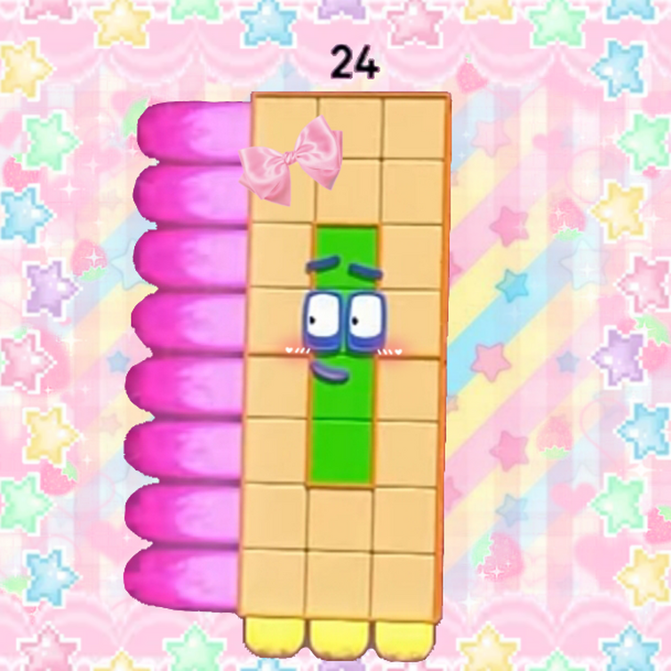 Newest kawaiicore edits of numberblock 24! (2 photos) ♡ | Fandom