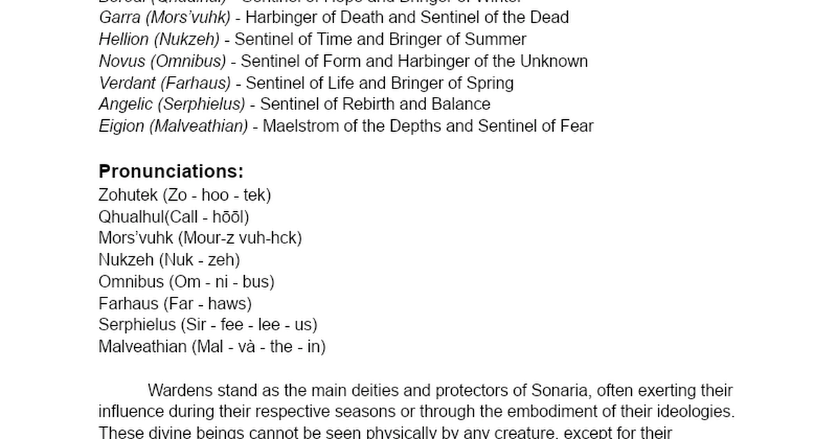 Lore doc was apparently updated | Fandom