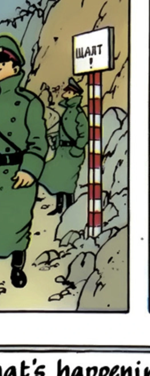 Syldavian police station and road signs | Fandom