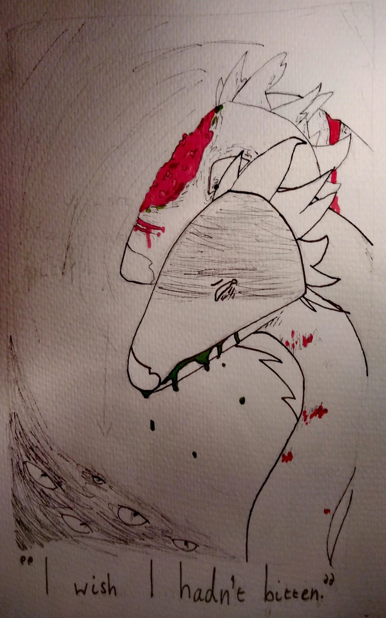 (blood/gore, horror warning. oc) I wish I hadn't bitten. | Fandom