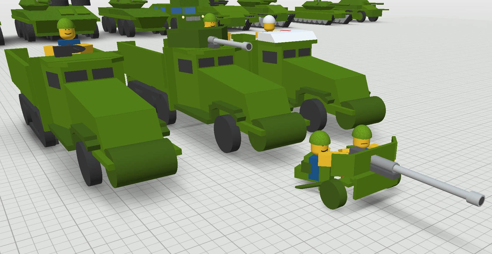 I made all the halftrack variants plus anti-tank gun (also made apcs ...