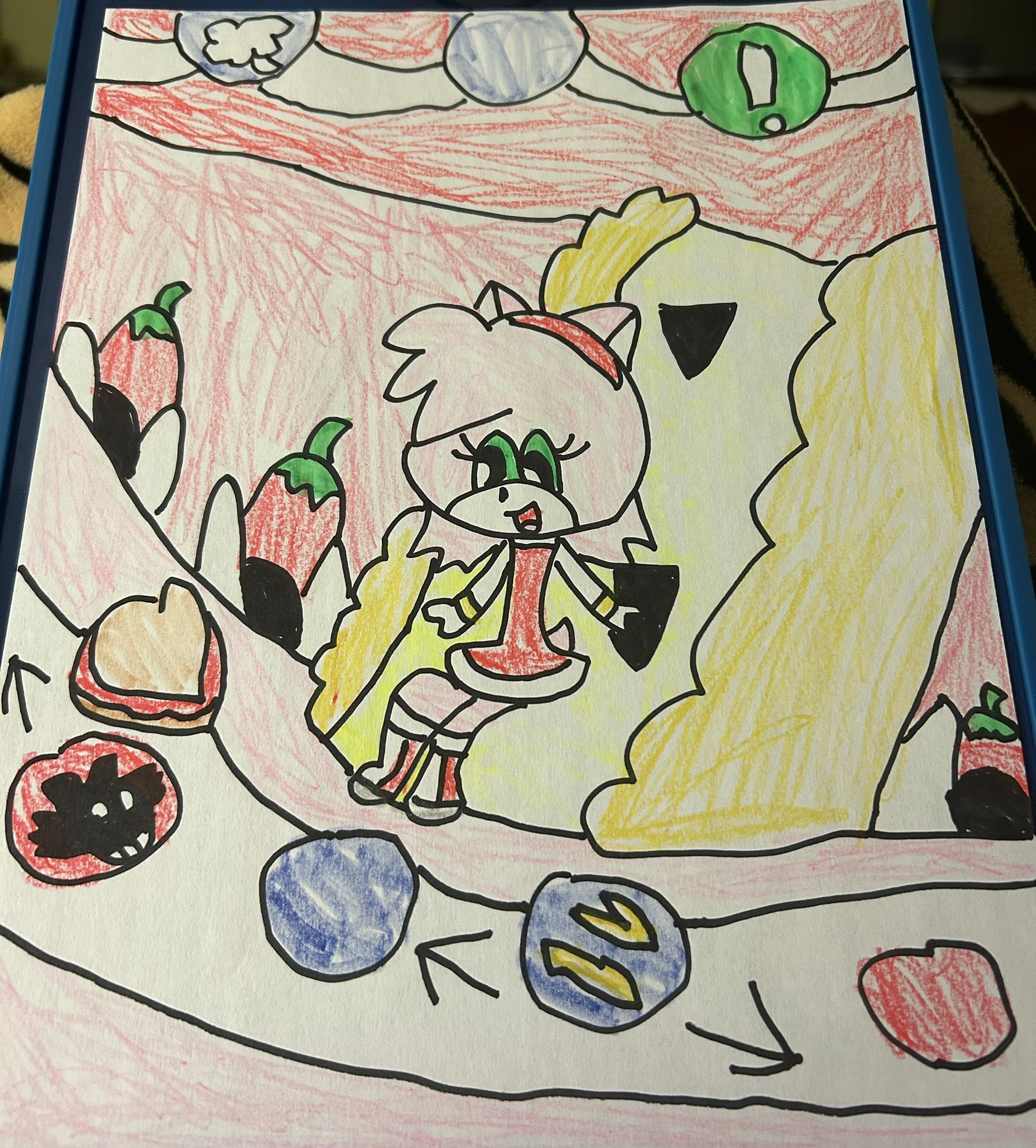 Amy rose in peach’s birthday cake board | Fandom