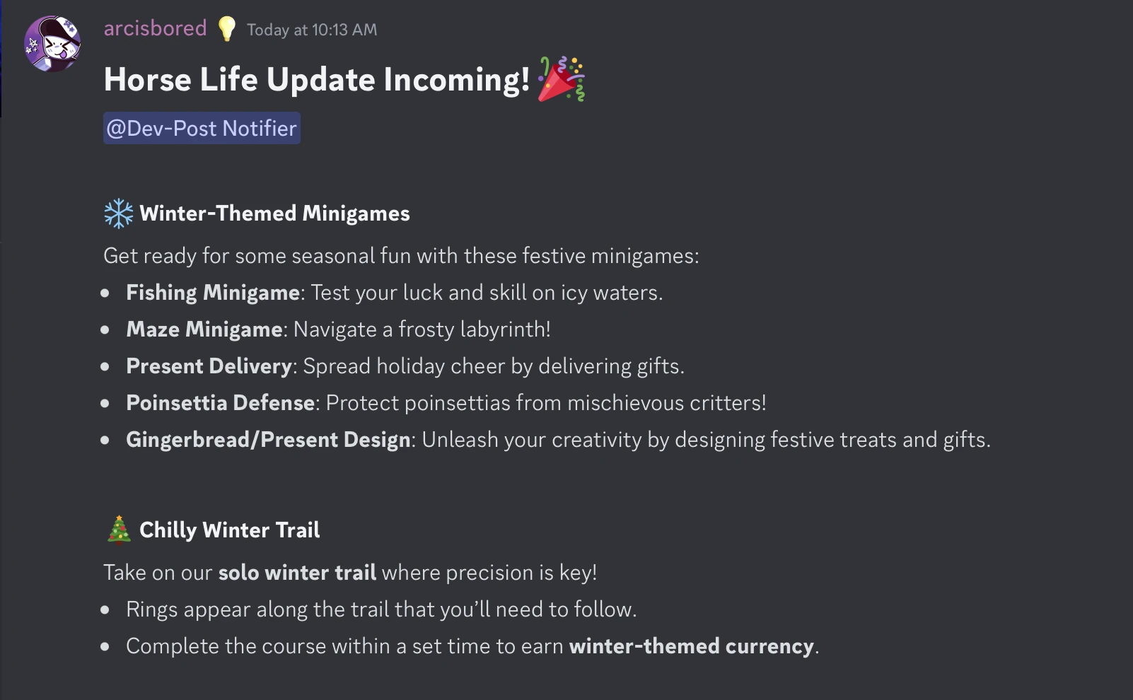Winter Event 2024 — Discord Update Log (12/14/2024) | Fandom