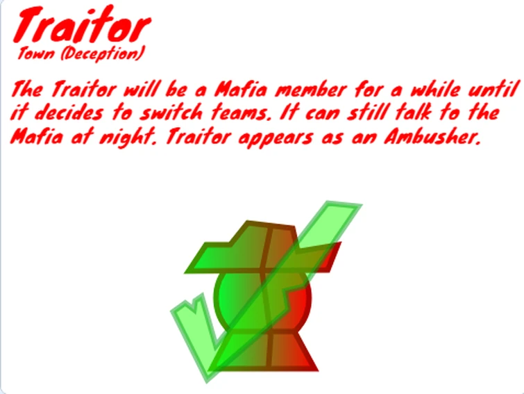 Traitor (Town Support/Killing/Deception) | Fandom