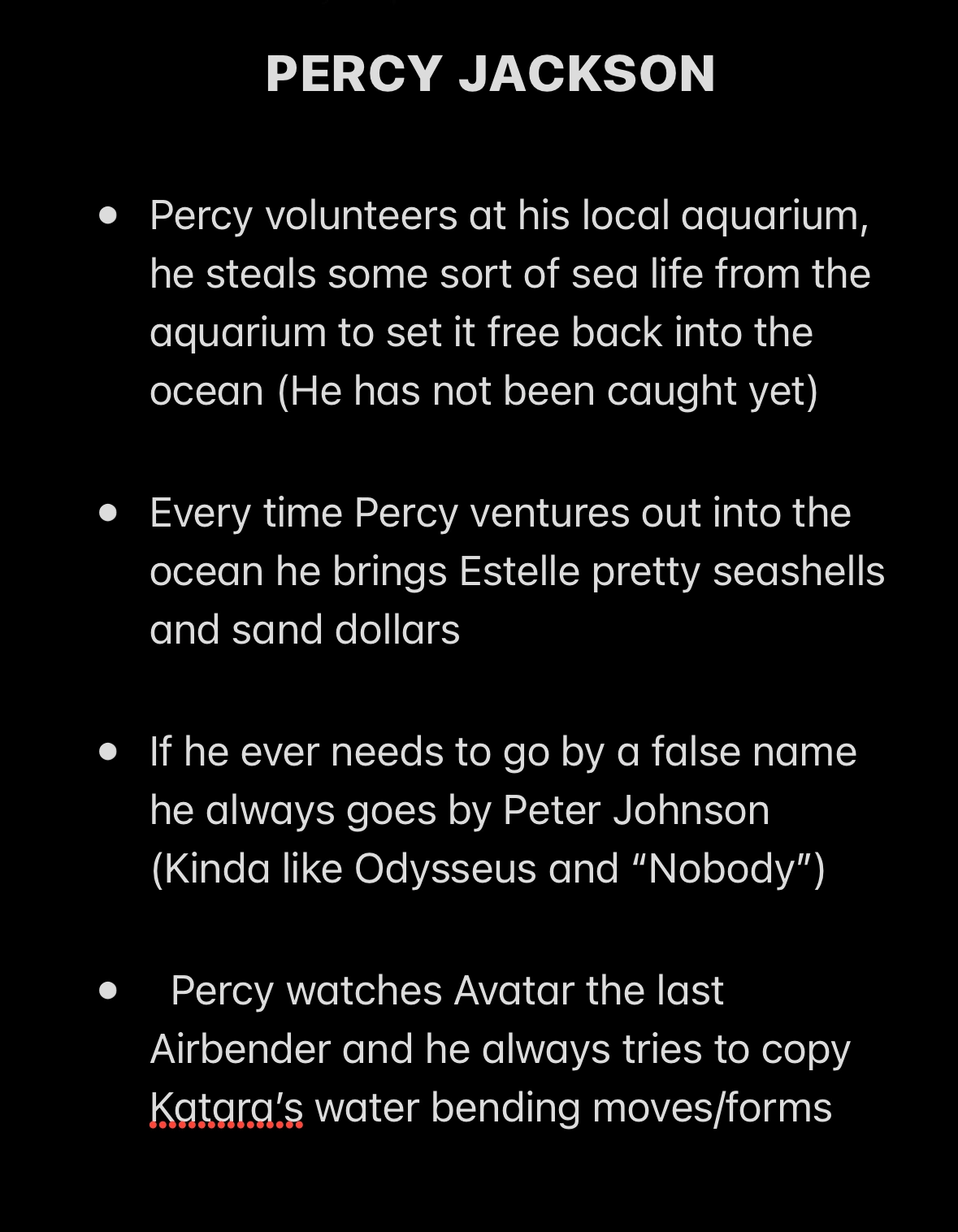 IM DONE WOTH THE PERCY JACKSON HEADCANNONS (I tried to keep the as ...