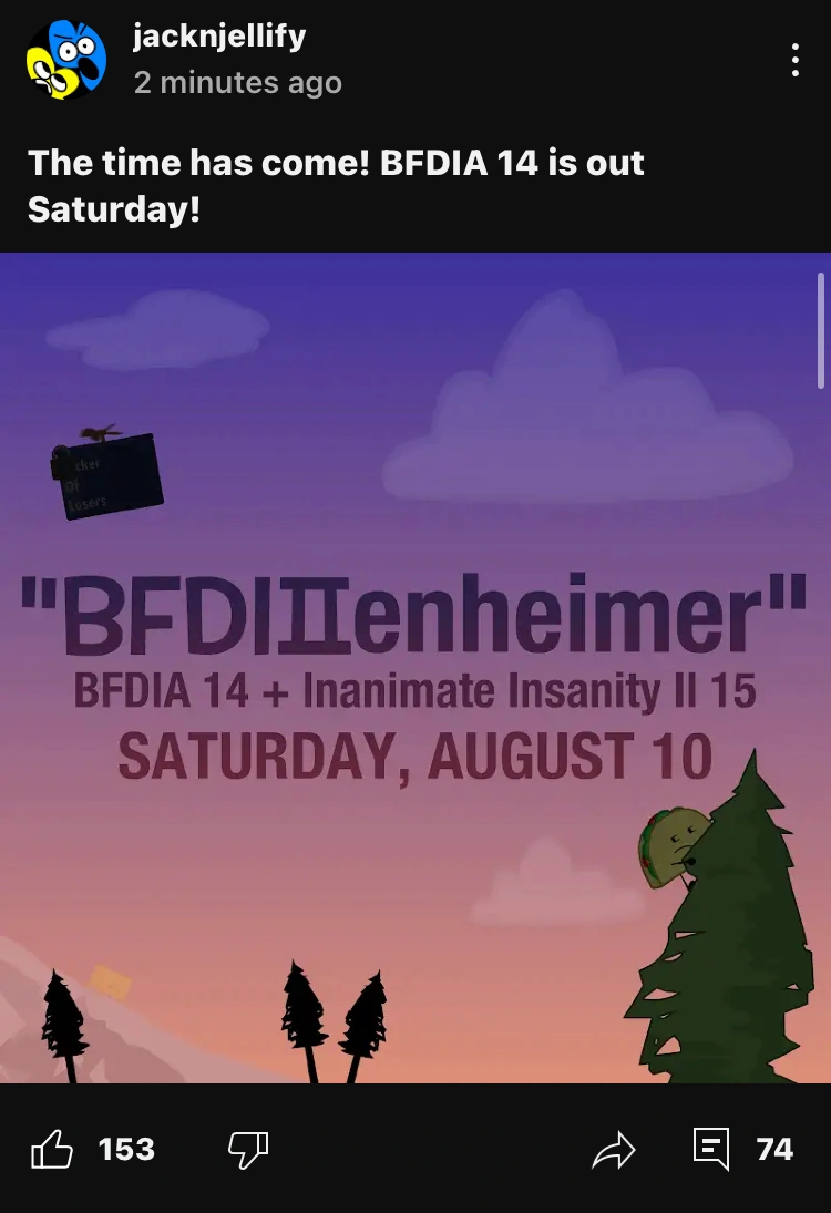 BFDIA 14? I Don’t Like BFDIA | Fandom