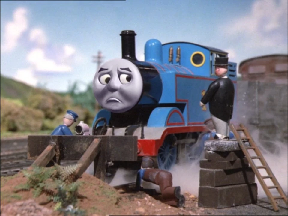 Thomas' depressed face in Series 1 (1984) | Fandom