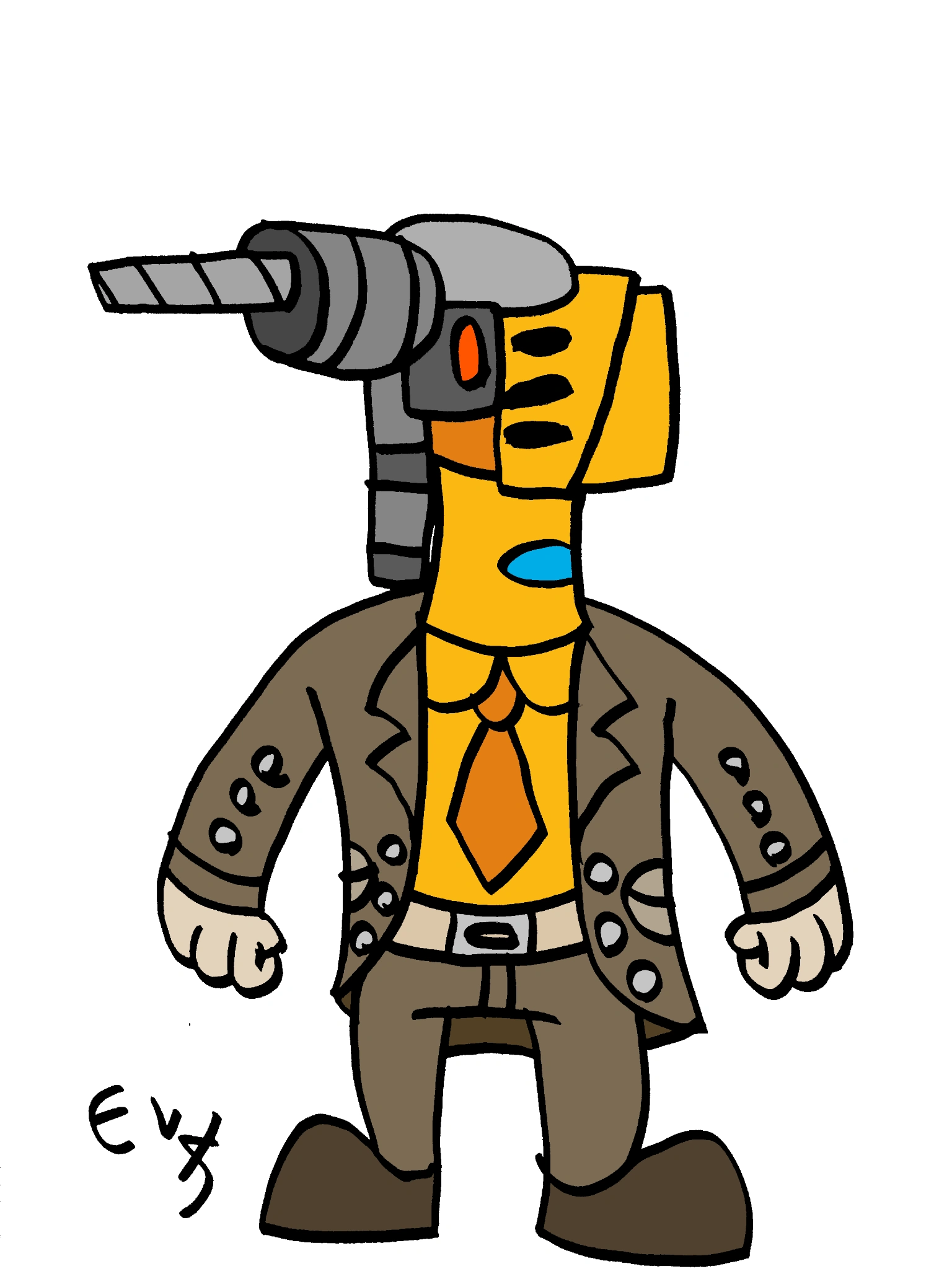 My drawing of Drill Man | Fandom