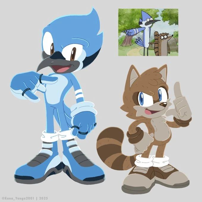 Sonic The Hedgehog x Regular Show [by @Kana_Yanga2001 on Twitter] | Fandom