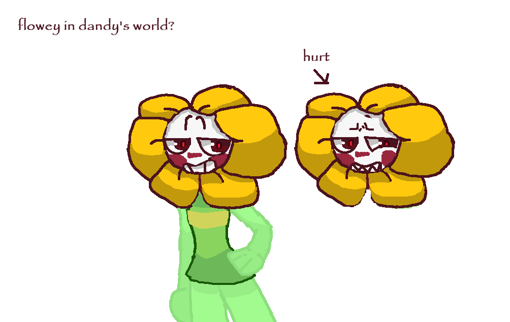 Flowey but in dandy's world (made in MSpaint) | Fandom