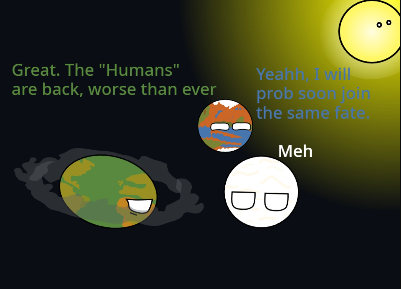 Man I sure do love having my version of the solar system's planets ...