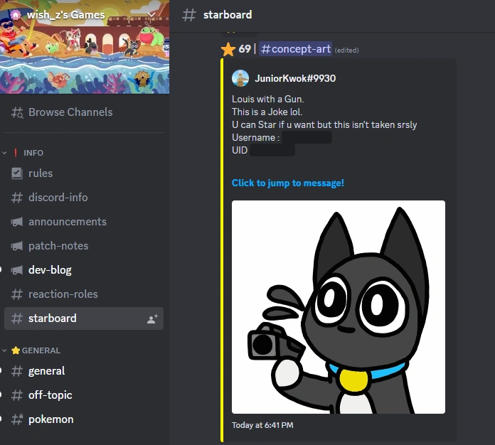 It's on the Starboard. WITH 69 STARS LOL!!🤣🤣 | Fandom