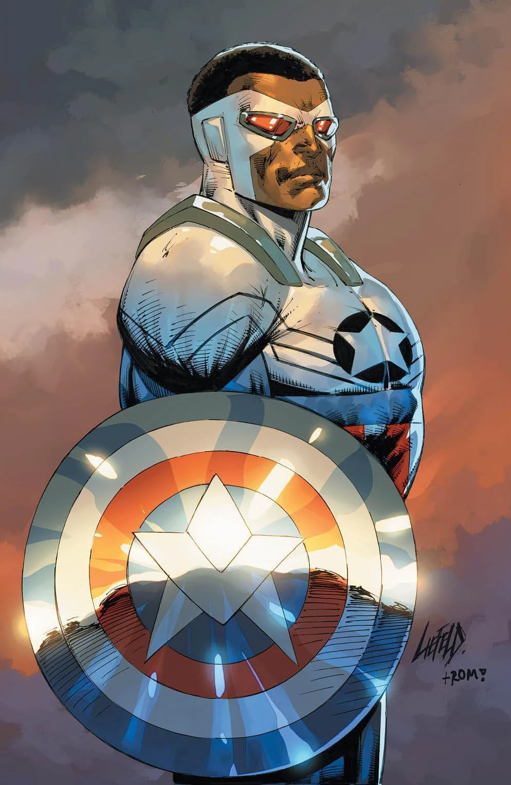 Rob Liefeld has made a Sam Wilson version of his infamous Captain America art. | Fandom