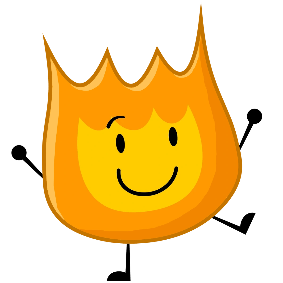 Firey if he was a Solid instead (Like a plastic firey action figure ...