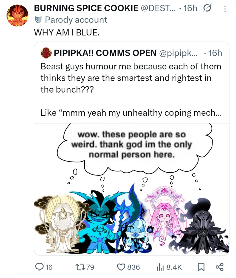 WHY IS HE BLUE | Fandom