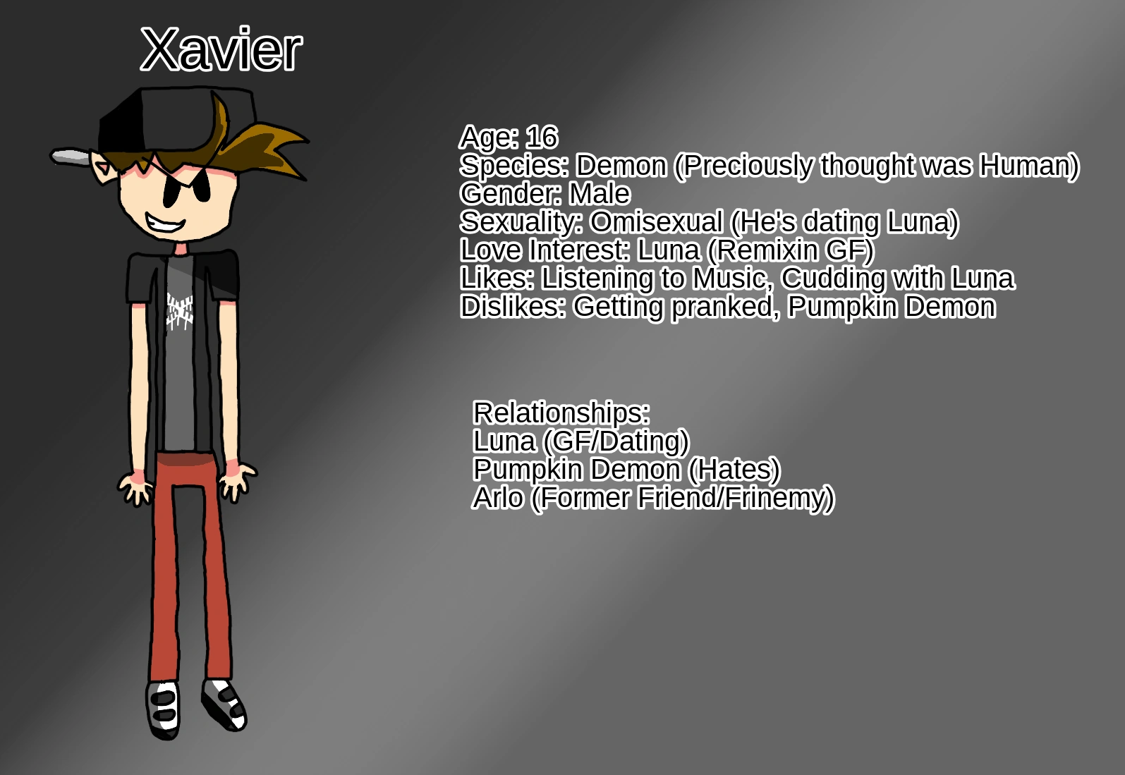 Official Xavier Reference Sheet | Fandom