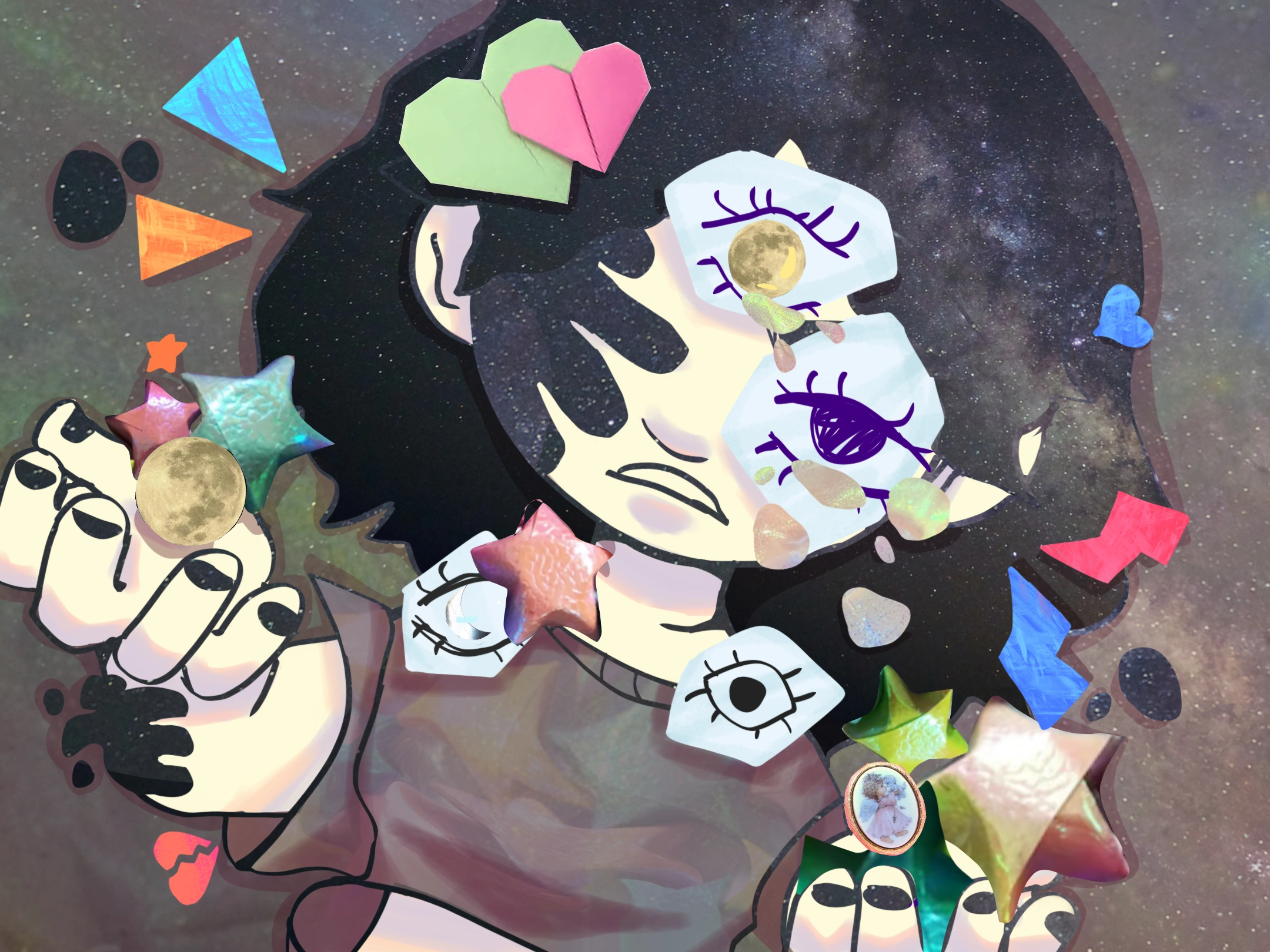 Drawing Timelapse tw: bright colors, eyes, flashing colors | Fandom