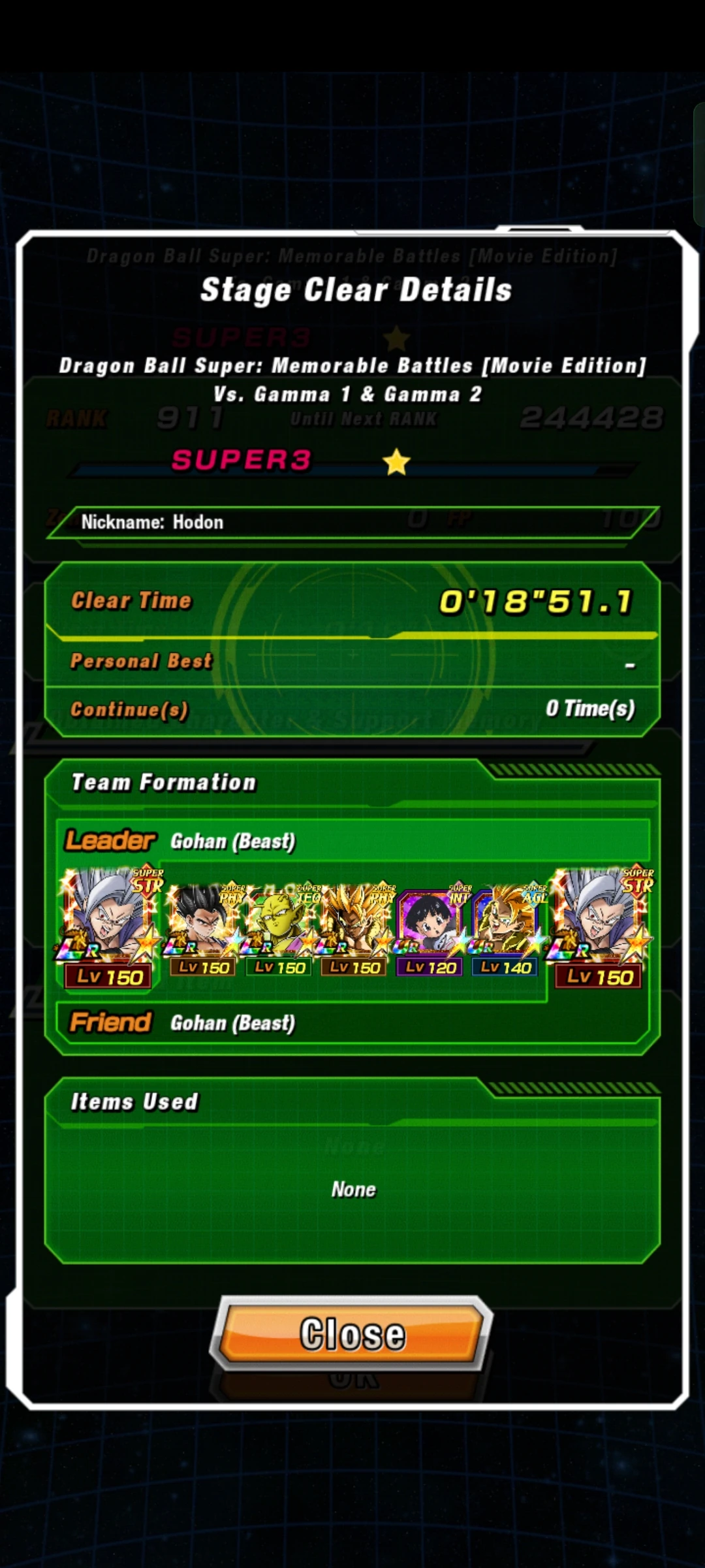 Gammas and Orange & Beast stages + missions done | Fandom