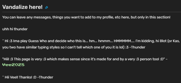 Vandalize my profile :3 | Fandom