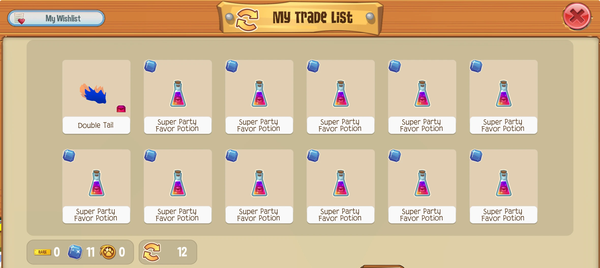 Trading/swapping party double! | Fandom