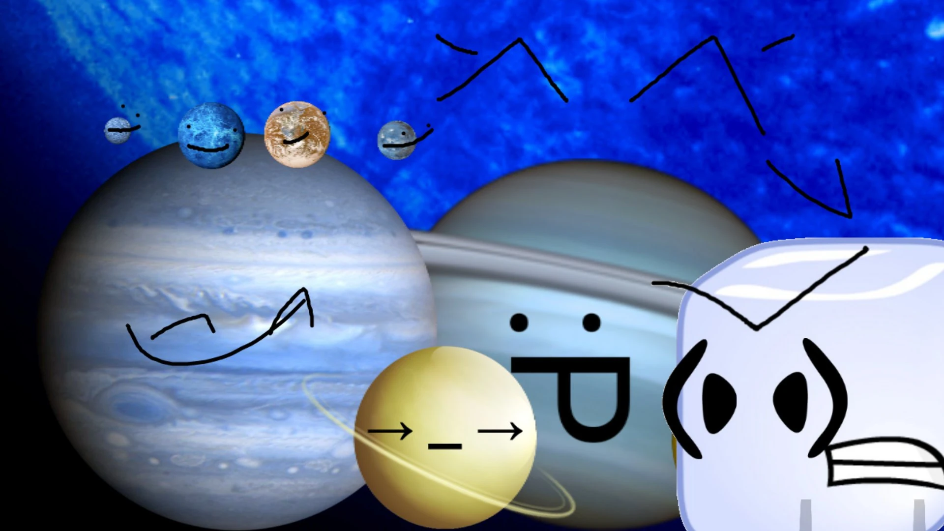 IC (BFDI) angrily looks at the Solar System | Fandom