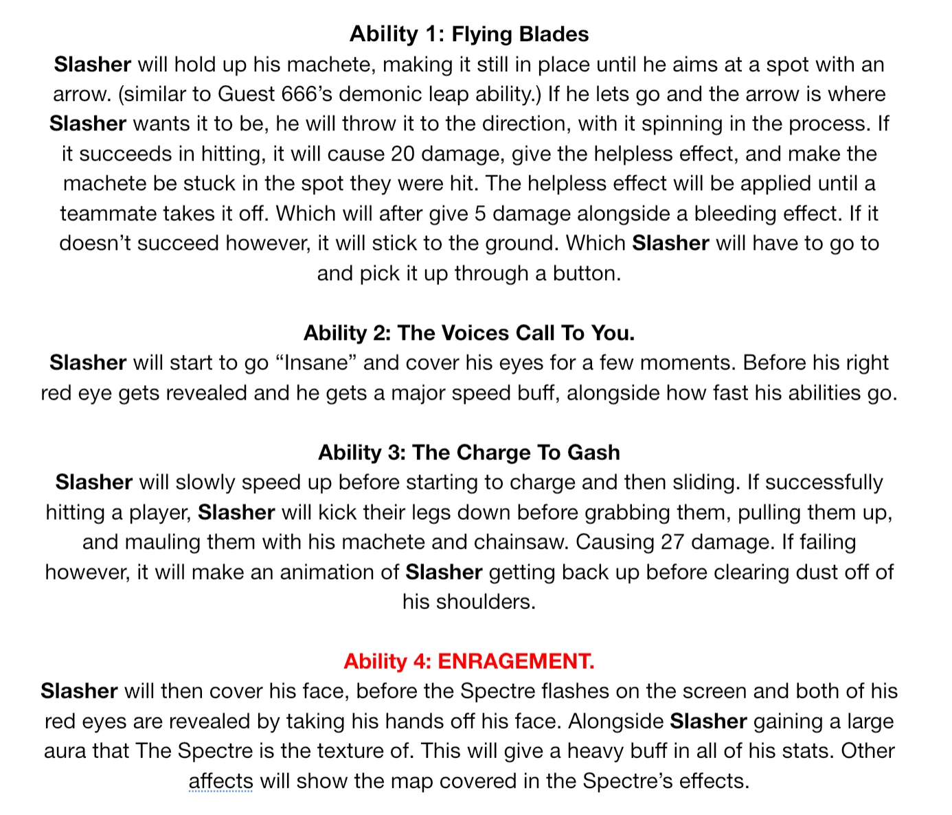 Slasher Rework | Fandom