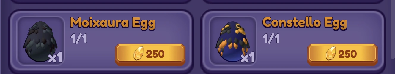 Selling either 1 Moix egg or 1 Constello egg | Fandom