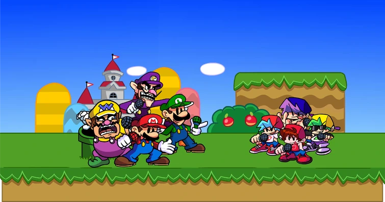 FNF : Overworld [Mario Brothers & Wario Brothers VS FNF's Gang of Four ...