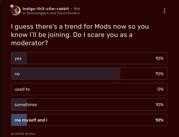 do i scare you? (as a moderator) | Fandom