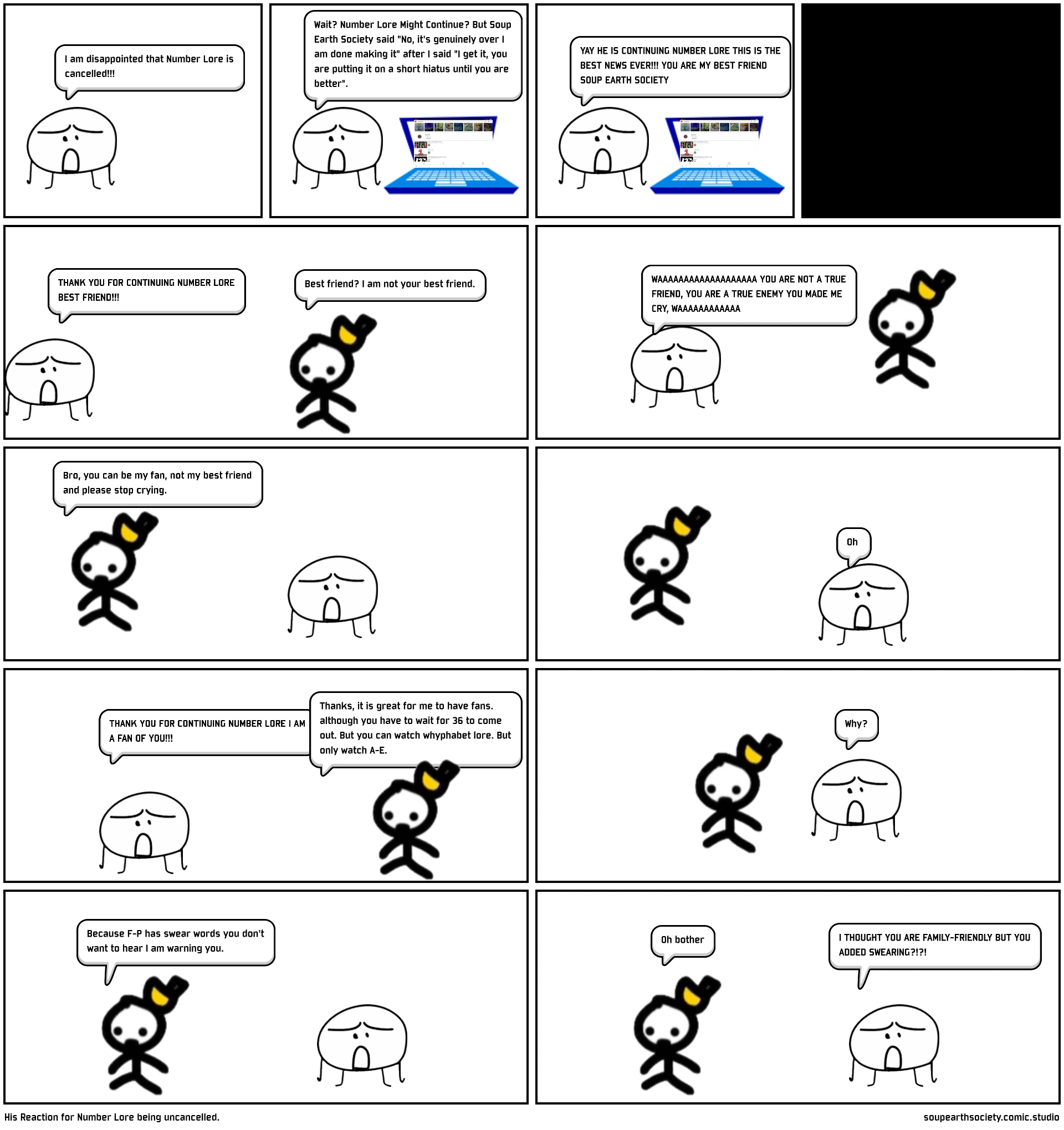 The Annoying Kid's Reaction for Number Lore being uncancelled. | Fandom