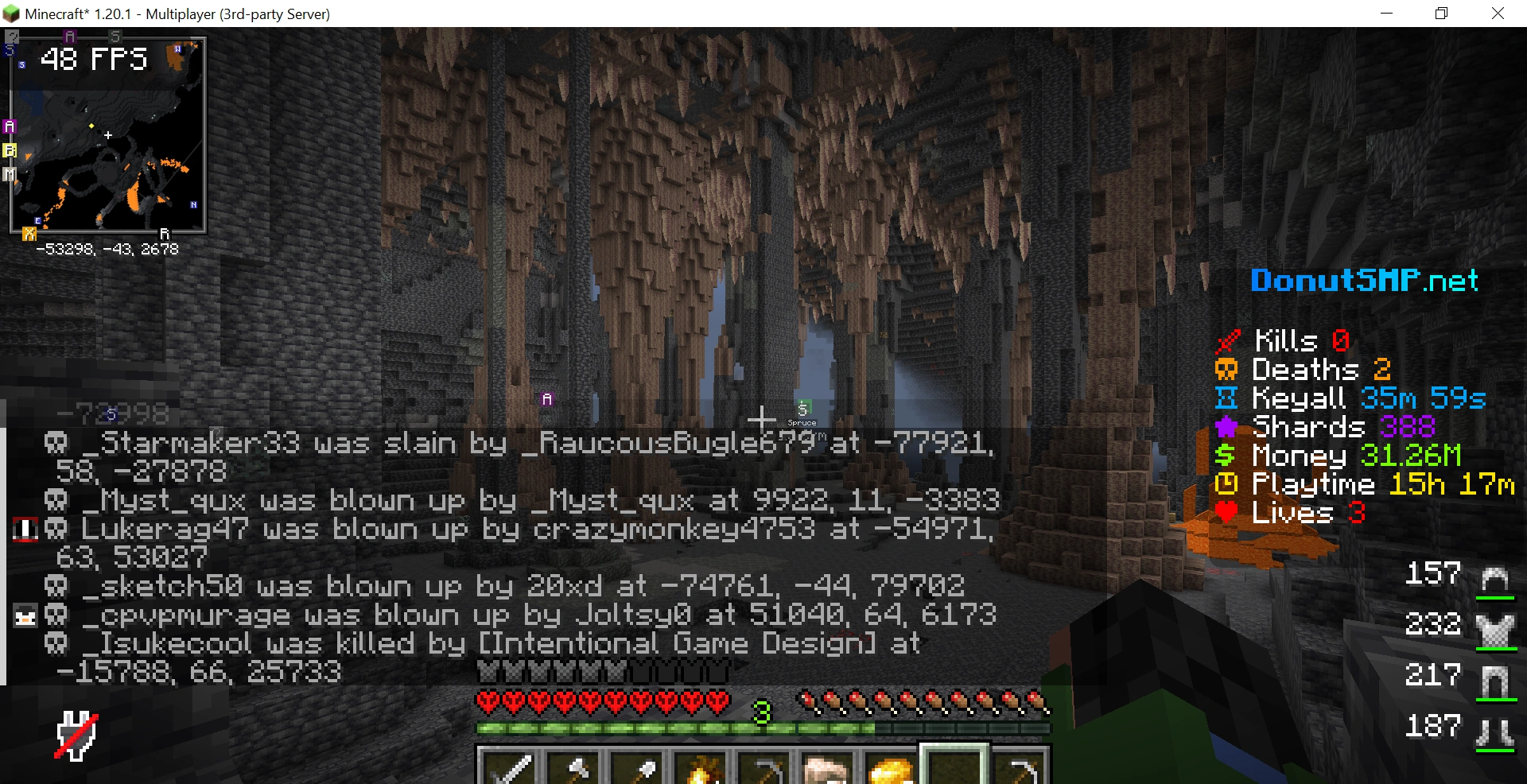 Nice screenshots of the Donut Smp (feather client) | Fandom