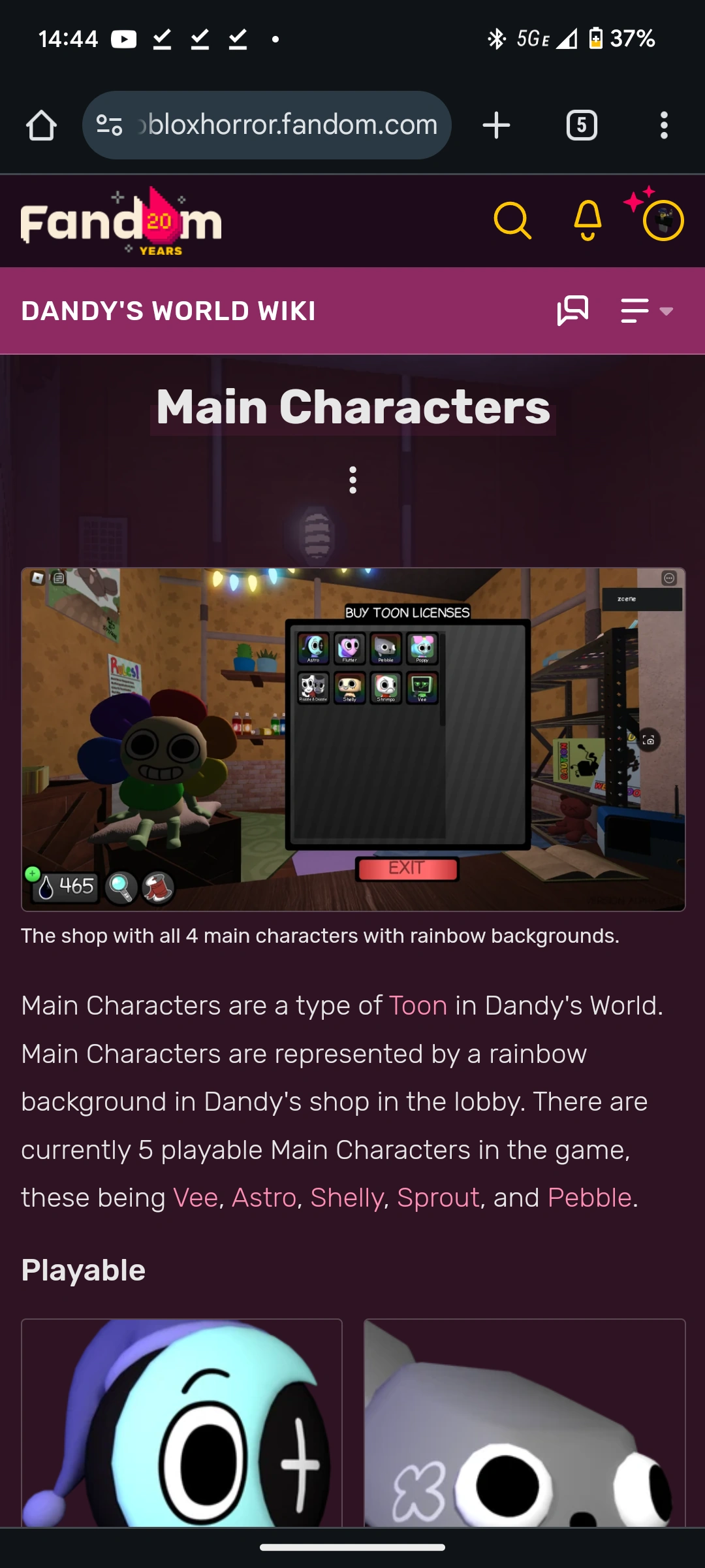 Is it just me or is the Main Characters Page outdated? | Fandom