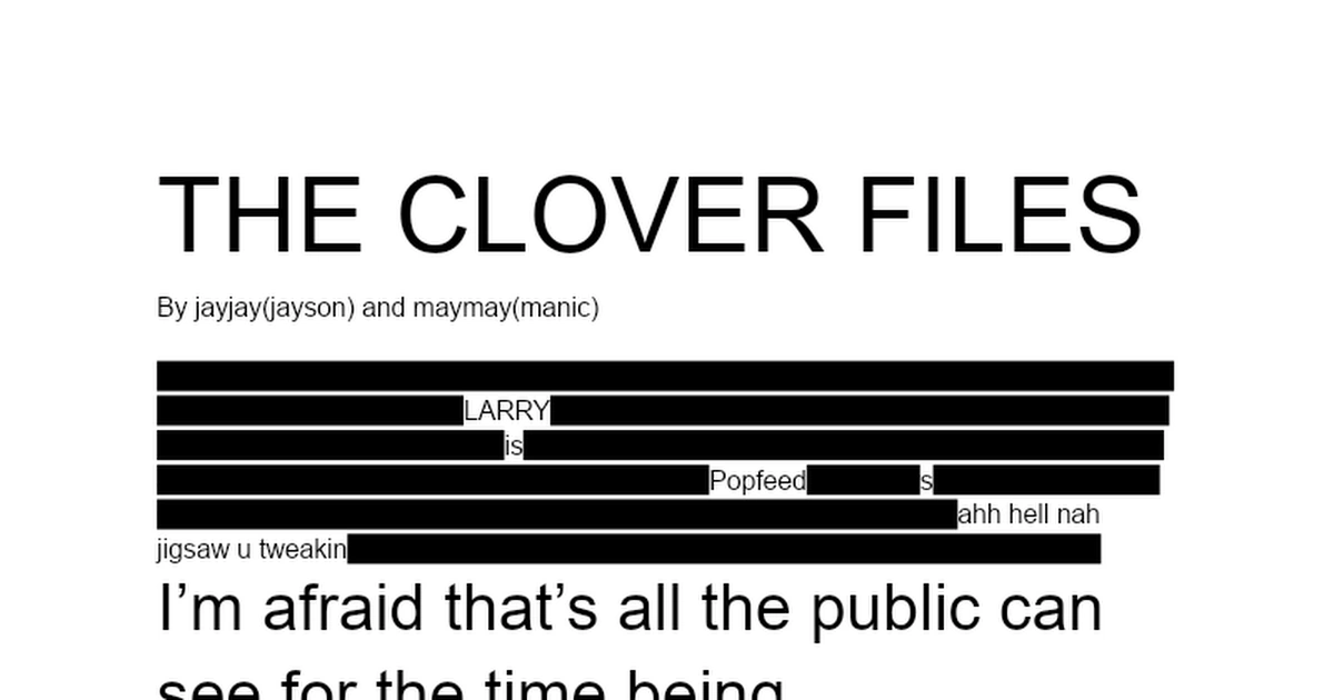 CLOVER FILES | Fandom