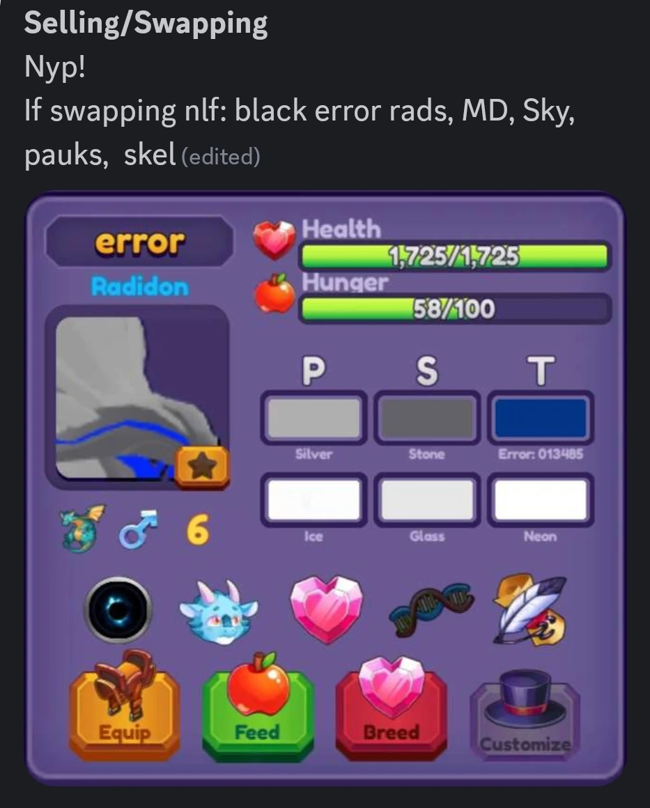 Selling / Swapping | Fandom