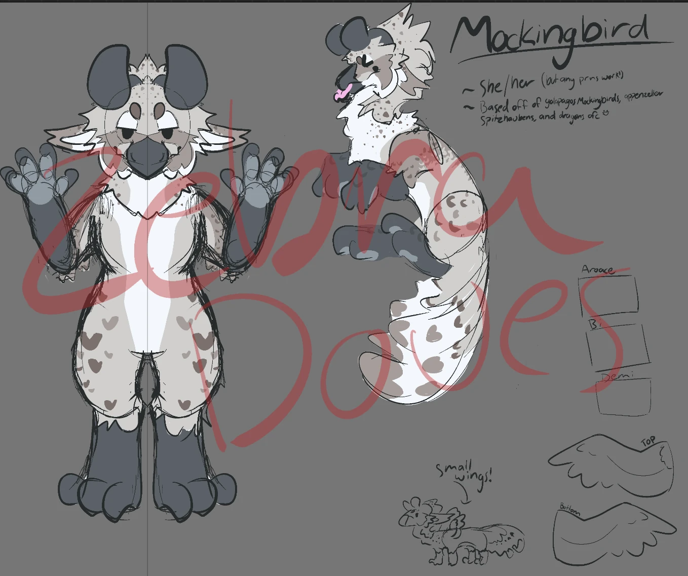 wip ref sheet for a sona | Fandom