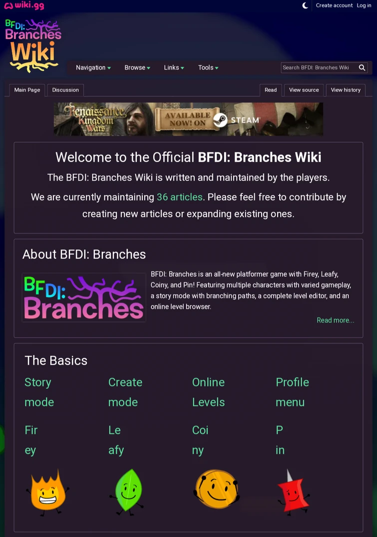 BFDI Branches now has an official wiki!!! | Fandom