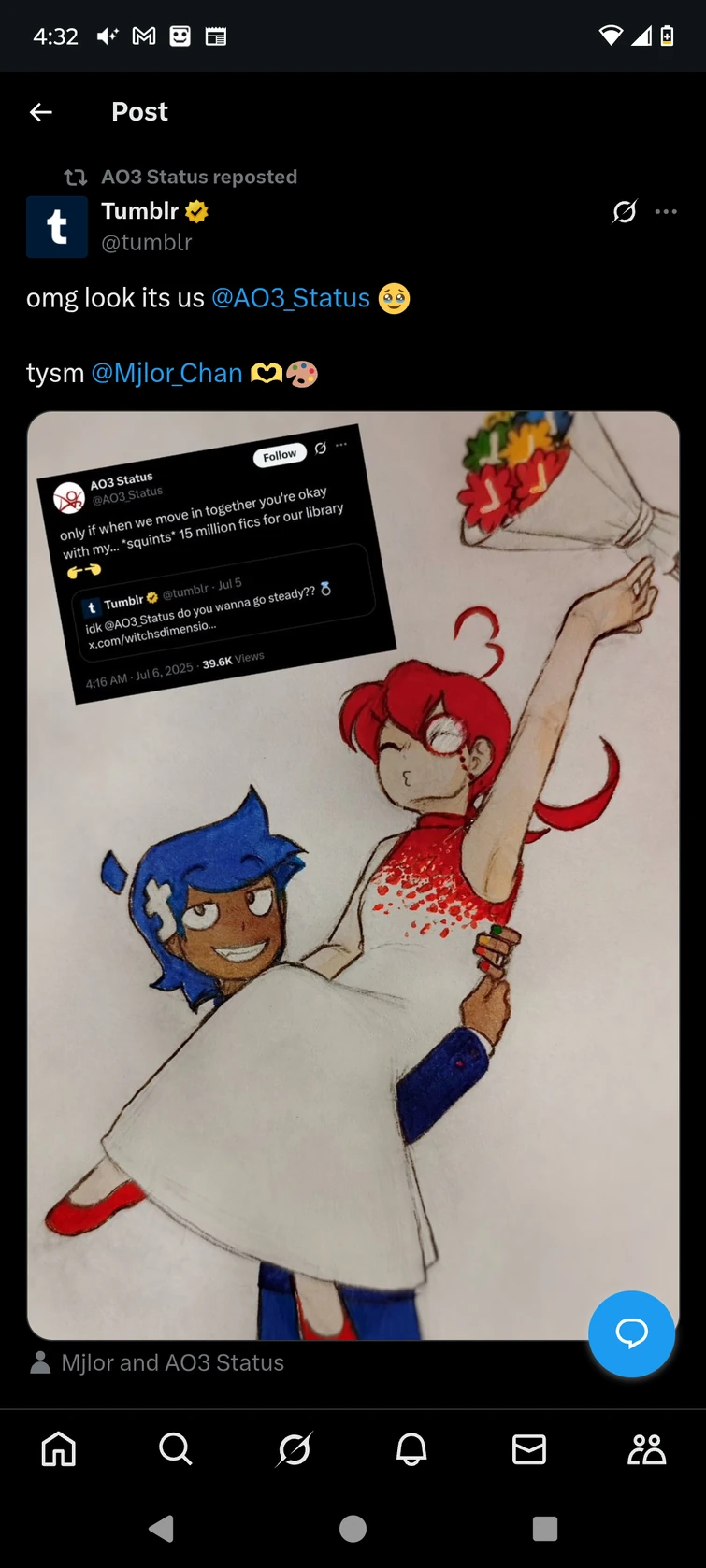 AO3 x Tumblr is either Yuri or Het? Also they got married | Fandom