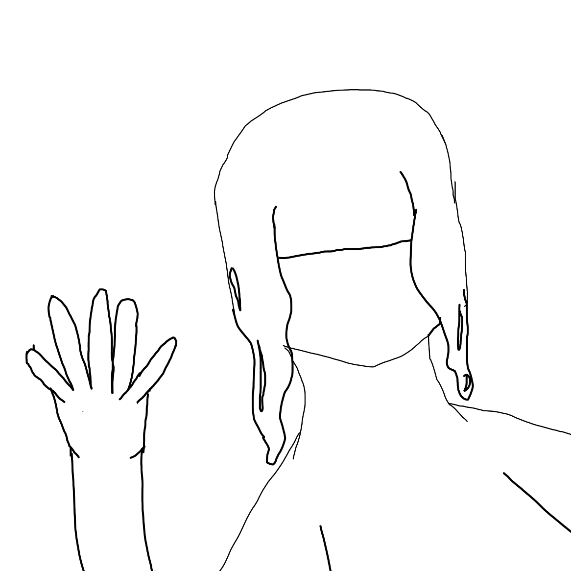 can someone draw a waving hand for me? | Fandom