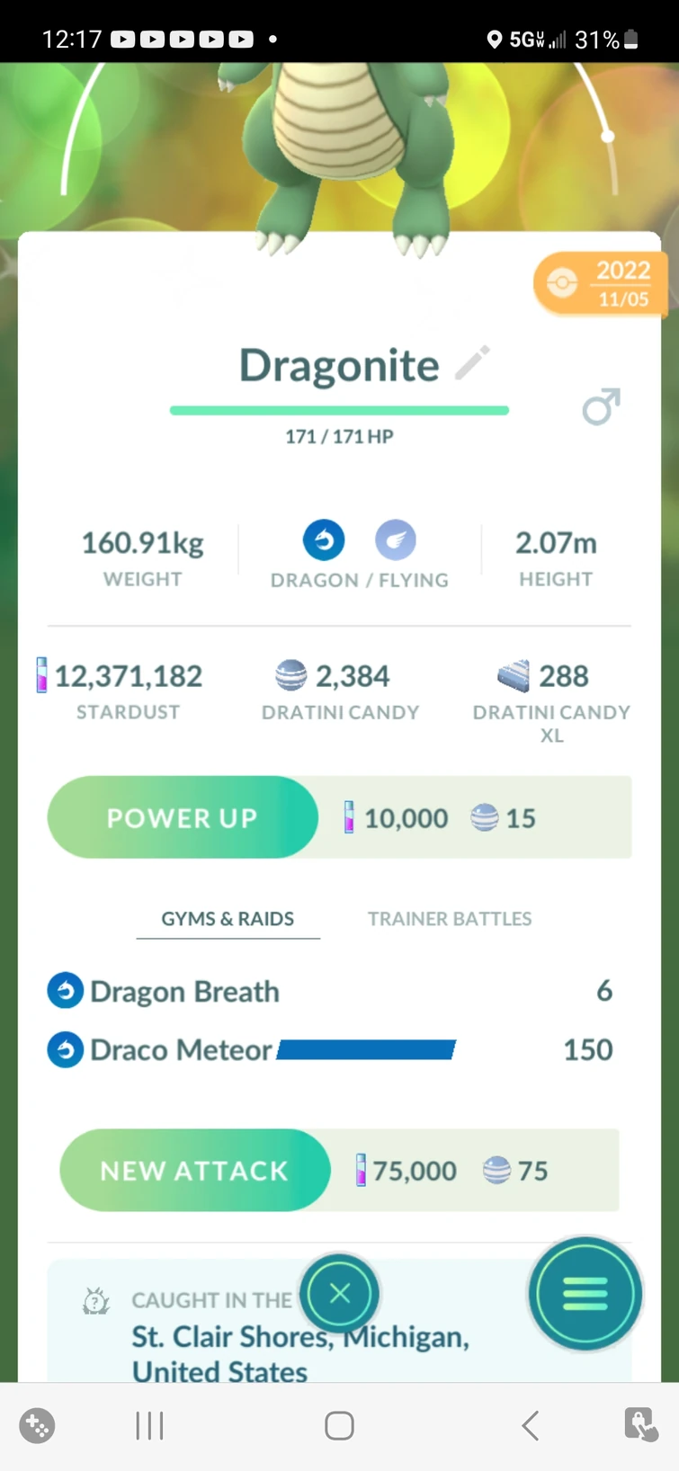 Shiny Shadow Dratini from Cliff! | Fandom