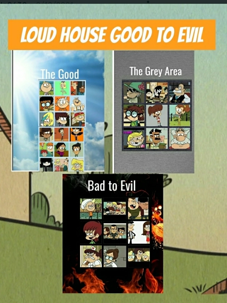 Im Hoping That Wickedbindge Do A Loud House Good To Evil List Soon Anyways I Made This Fandom