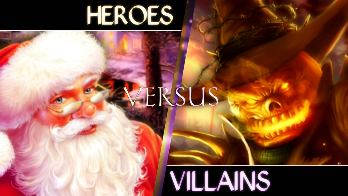 Good vs Evil - Santa Claus vs Stingy Jack/Jack O'Lantern (Christmas vs ...