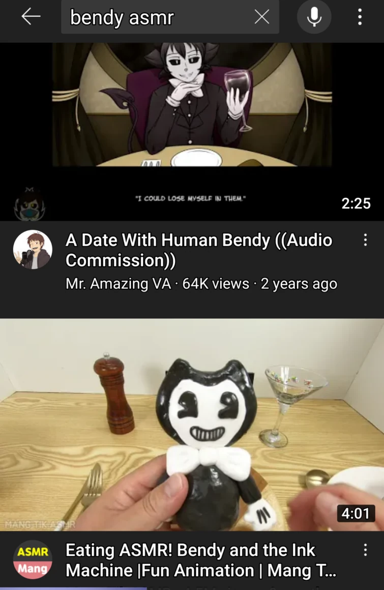 I looked up bendy ASMR as a joke thinking it's not real but it's real ...