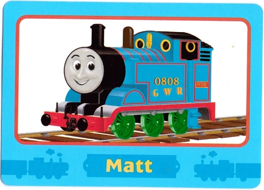 Matt Trading Cards (both light blue and darker blue variants) | Fandom