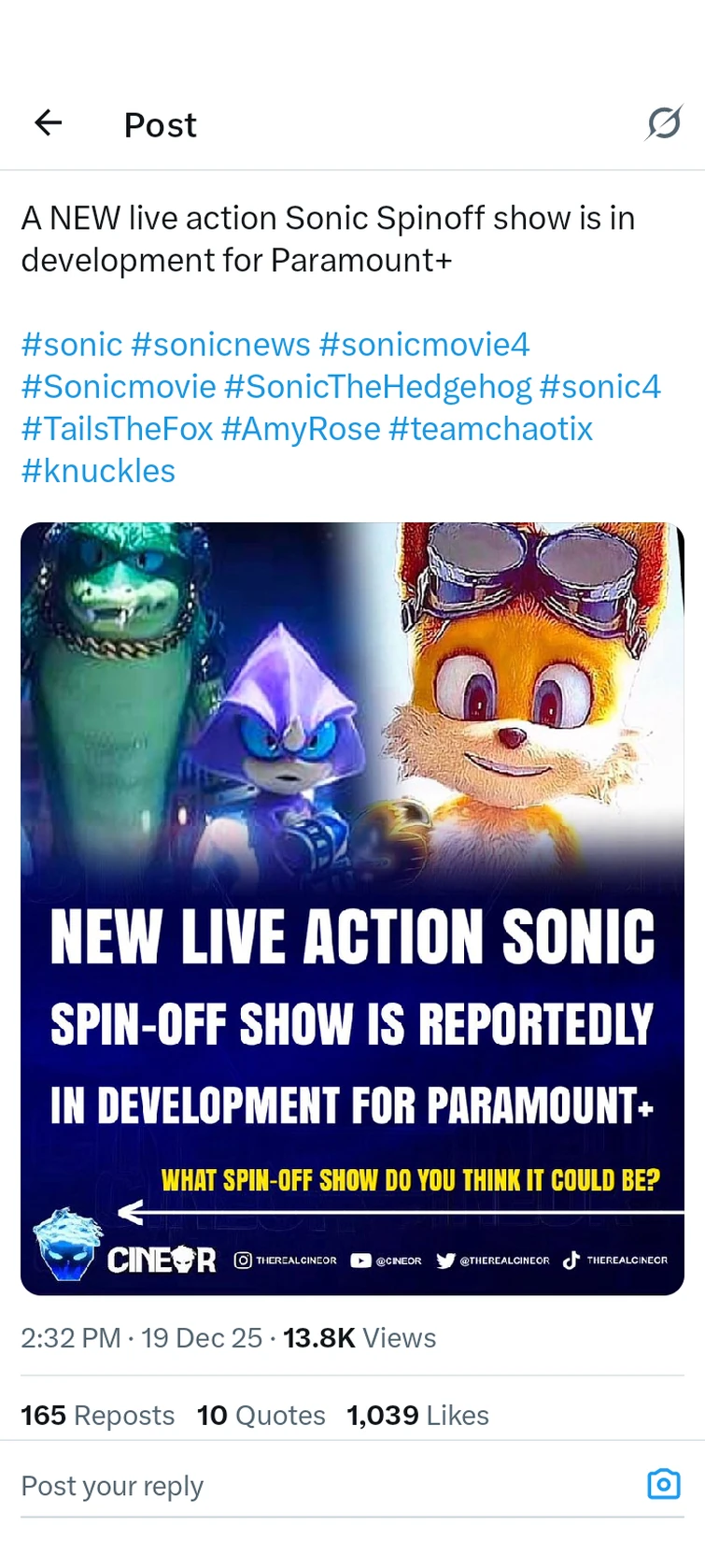 The Chaotix are joining the Sonic paramount universe | Fandom