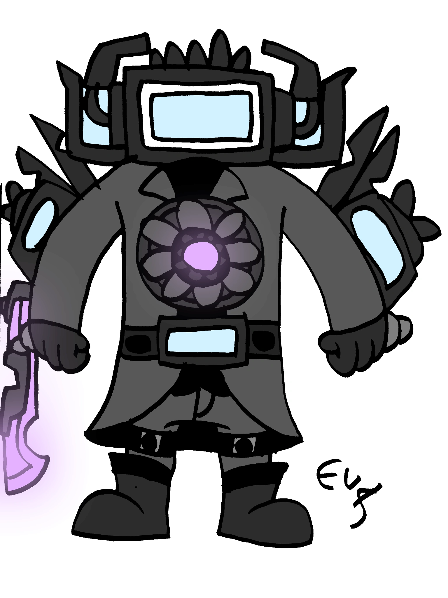 My drawing of Upgraded Titan TV Man 3.0 | Fandom