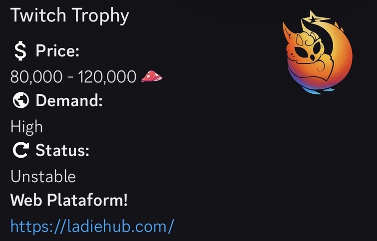 Its been a day how much is the twitch trophy material worth | Fandom