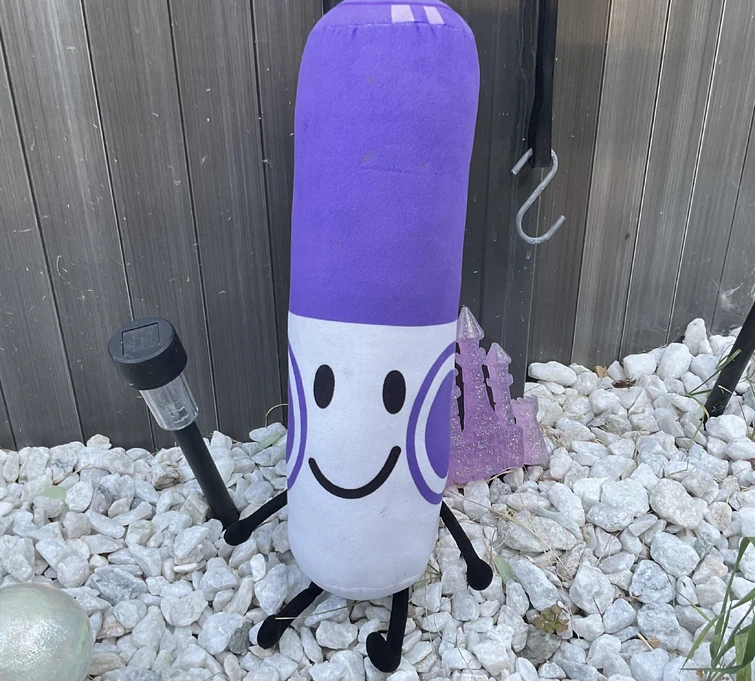 my marker plush sees the light and the outside for the first time ever ...